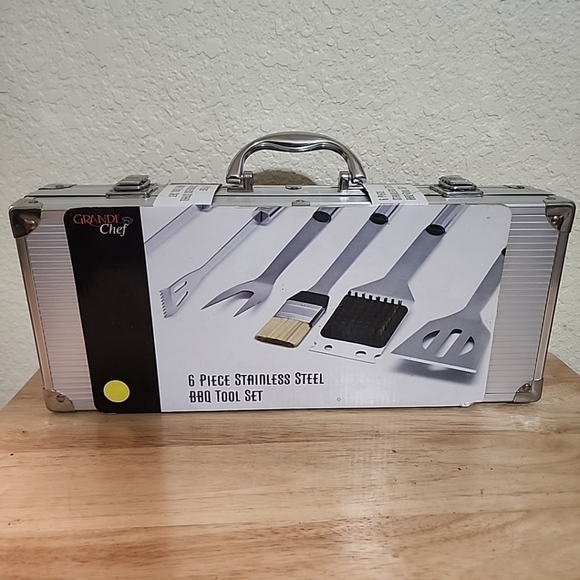 Grande Chef | Kitchen | Grande Chef Bbq Tool Set Stainless Steel Fabric ...